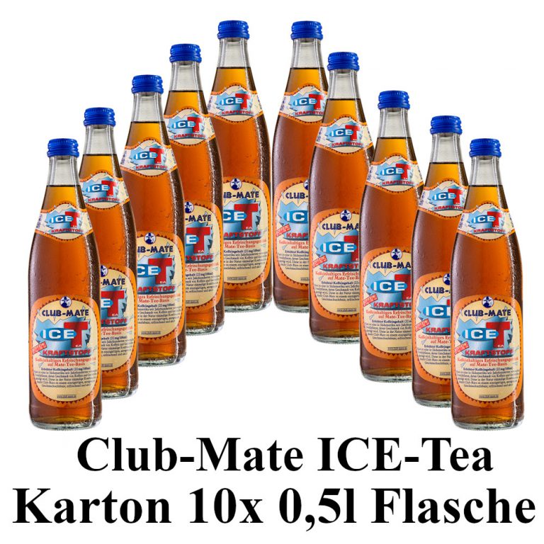 Club-mate ICE Tea Kraftstoff 10 Flaschen je 0,5l › Minigolfartikel