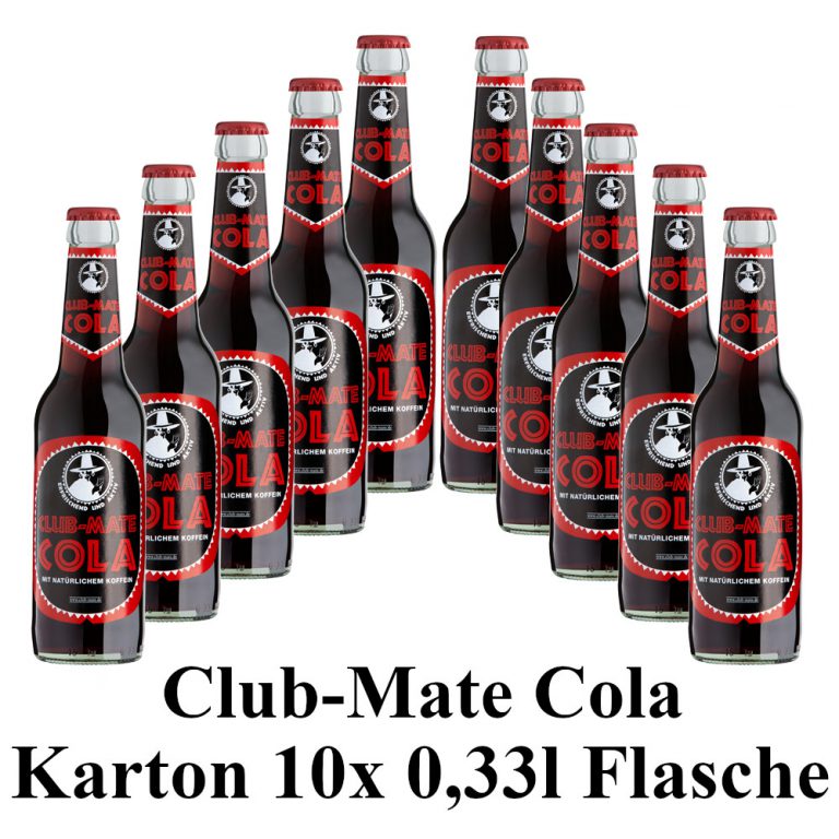 Club-mate Cola 10 Flaschen je 0,33l › Minigolfartikel