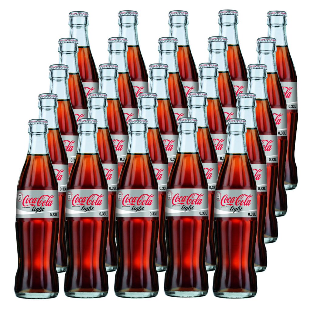 Coca Cola Light 25 Flaschen je 0,33l › Minigolfartikel