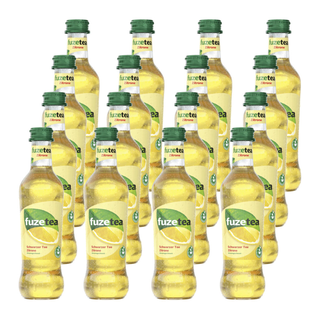 Fuze Tea Schwarzer Tee Zitrone 25 Flaschen je 0,3l › Minigolfartikel