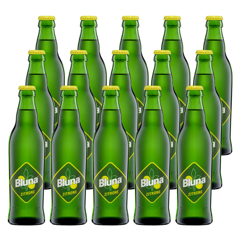 Bluna Zitrone Limonade 16 Flaschen je 0,33l › Minigolfartikel