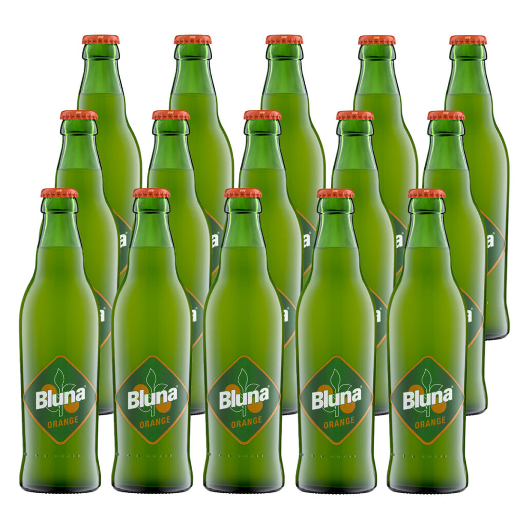 Bluna Orange Limonade 15 Flaschen je 0,33l › Minigolfartikel